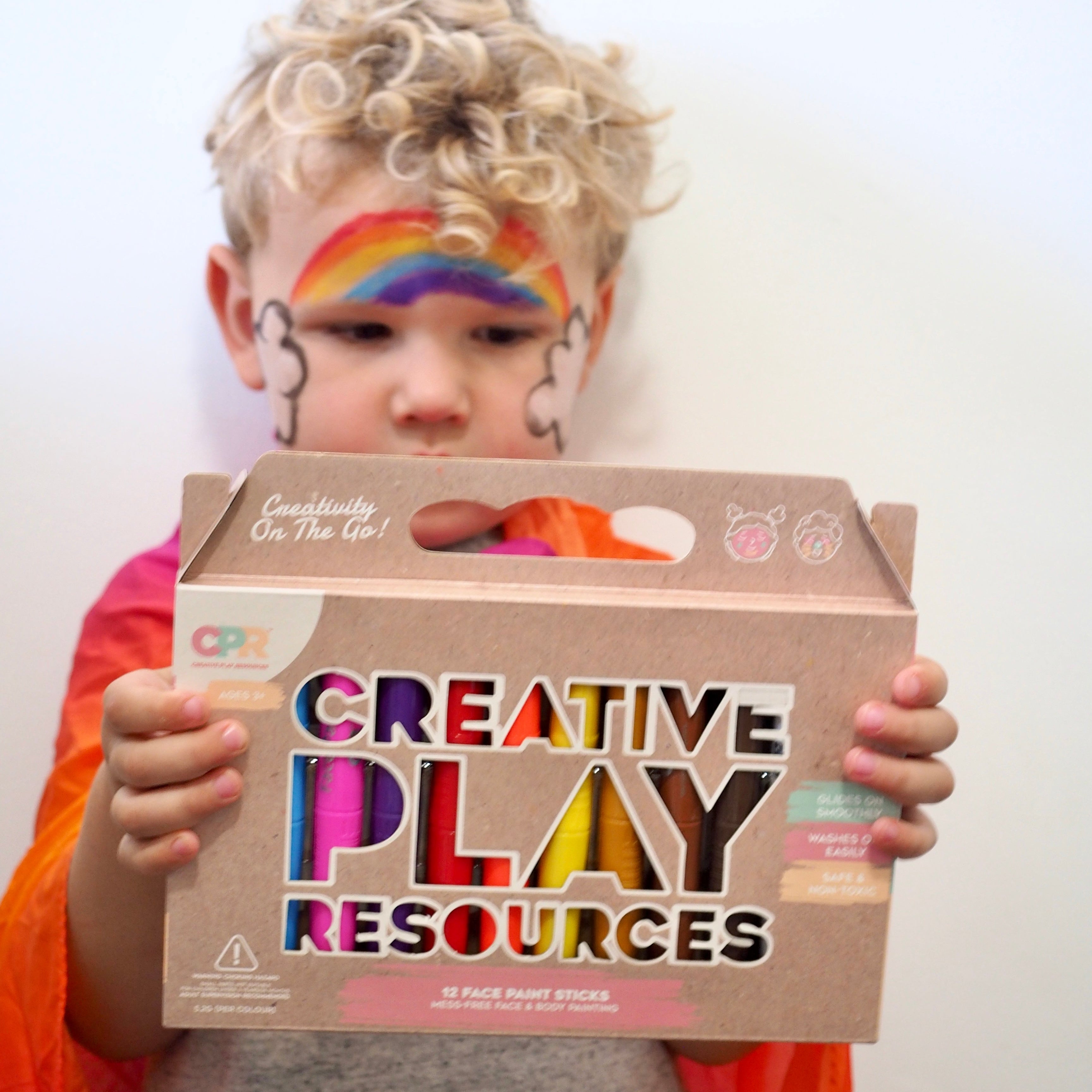 Face Paint: 12 Vibrant Stick Set for Creative Fun